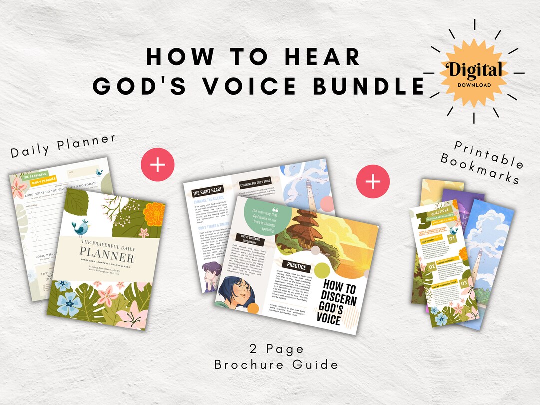 Hearing God's Voice Ultimate Bundle, Daily Planner, Prayer Guide ...