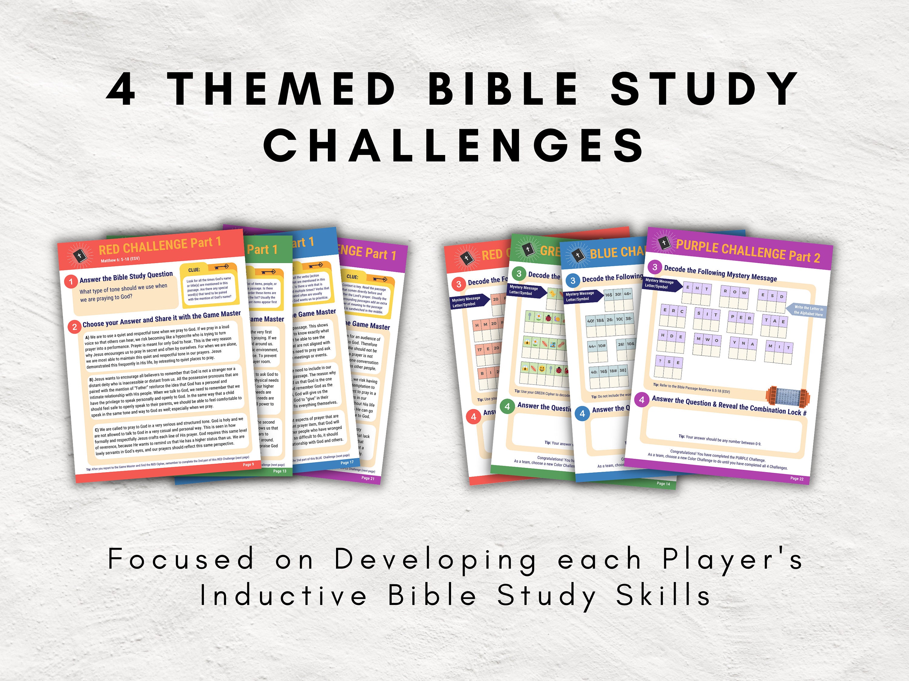 Unlocking the Lord's Prayer Bible Study Escape Room Kit for Teens ...