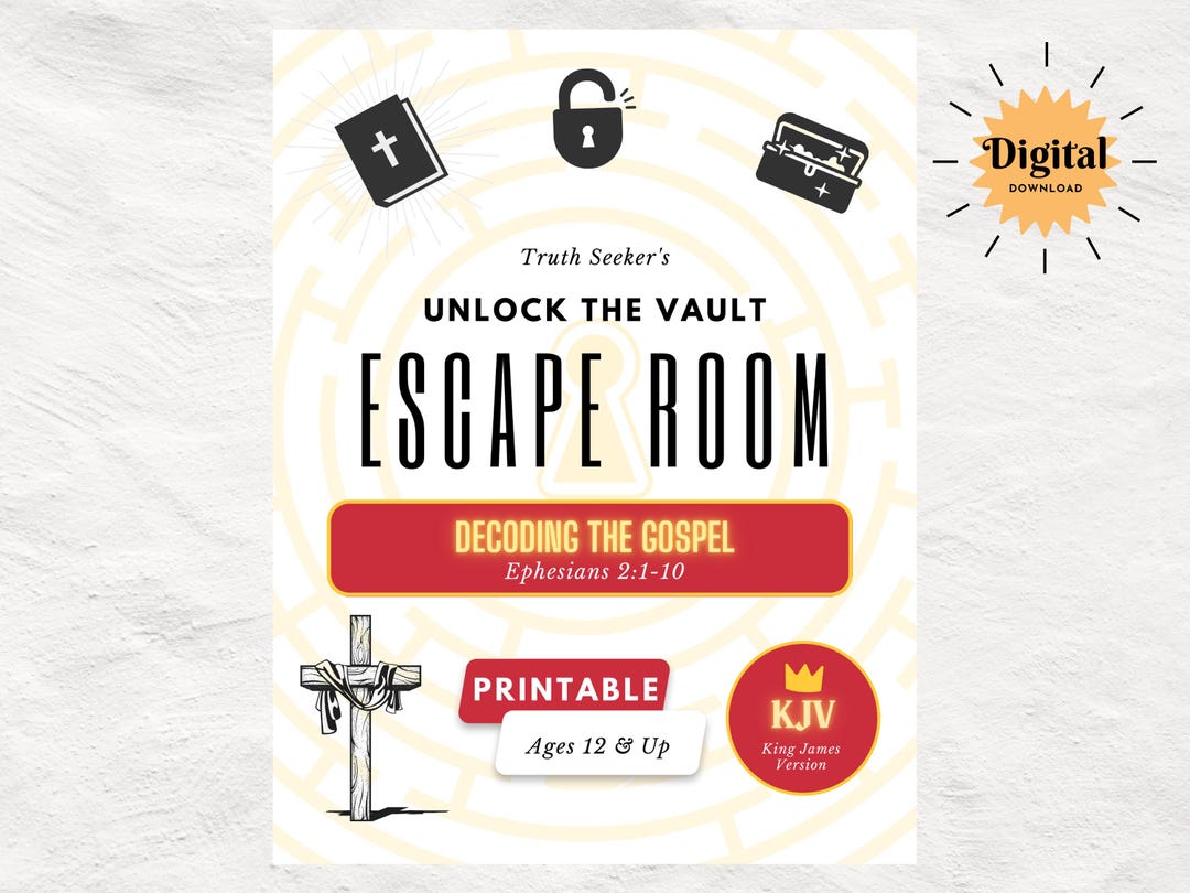 KJV | Bible Study Escape Room Game | Ephesians 2 | Decoding the Gospel ...