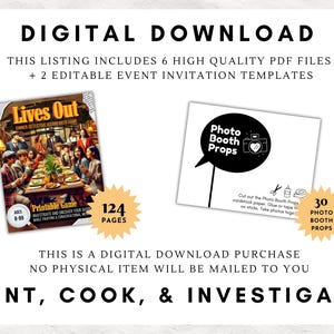 Dinner Detective Icebreaker Game | Lives Out | Fun Group Activity With ...