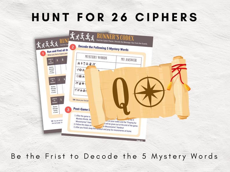 Praying for Missionaries | Church Game | Secret Code Scavenger Hunt ...