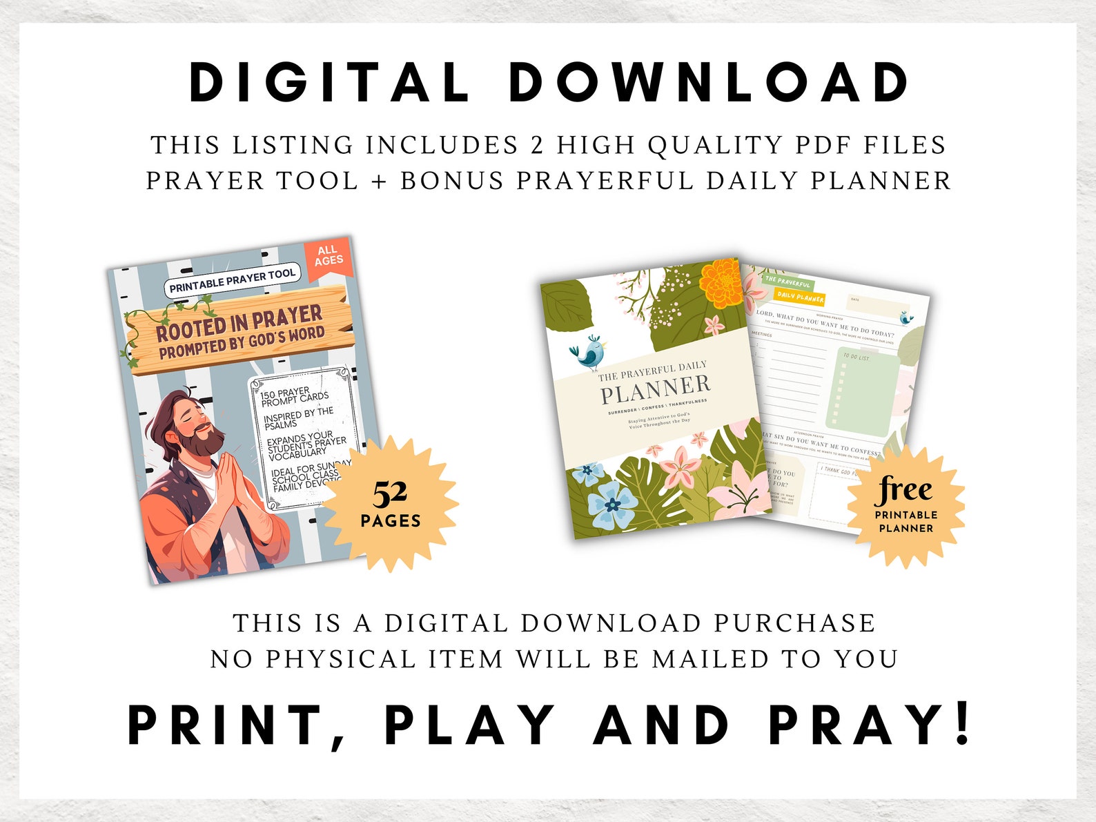 Prayer Tree: Christian Prayer Prompt Cards Inspired by Psalms ...