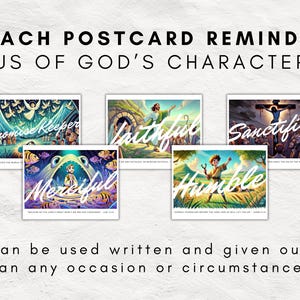 Bible Character Achievement Certificates and Postcard Bundle | 60 ...