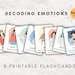 Printable Emotions Flash Cards Learn the Feelings Therapy Journal Cards ...
