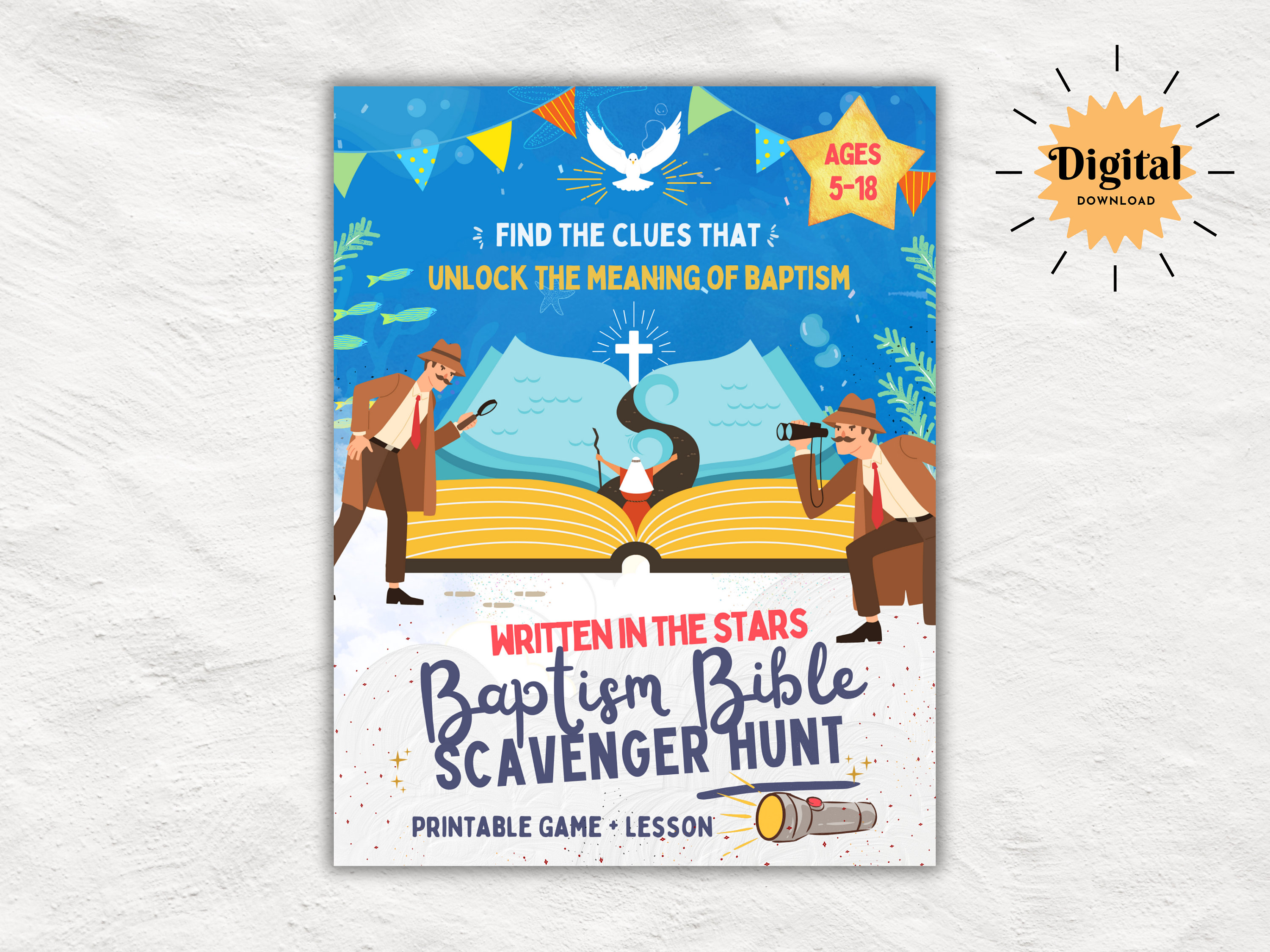 Baptism Scavenger Hunt Game & Lesson for Children and Teens | Unlocking ...