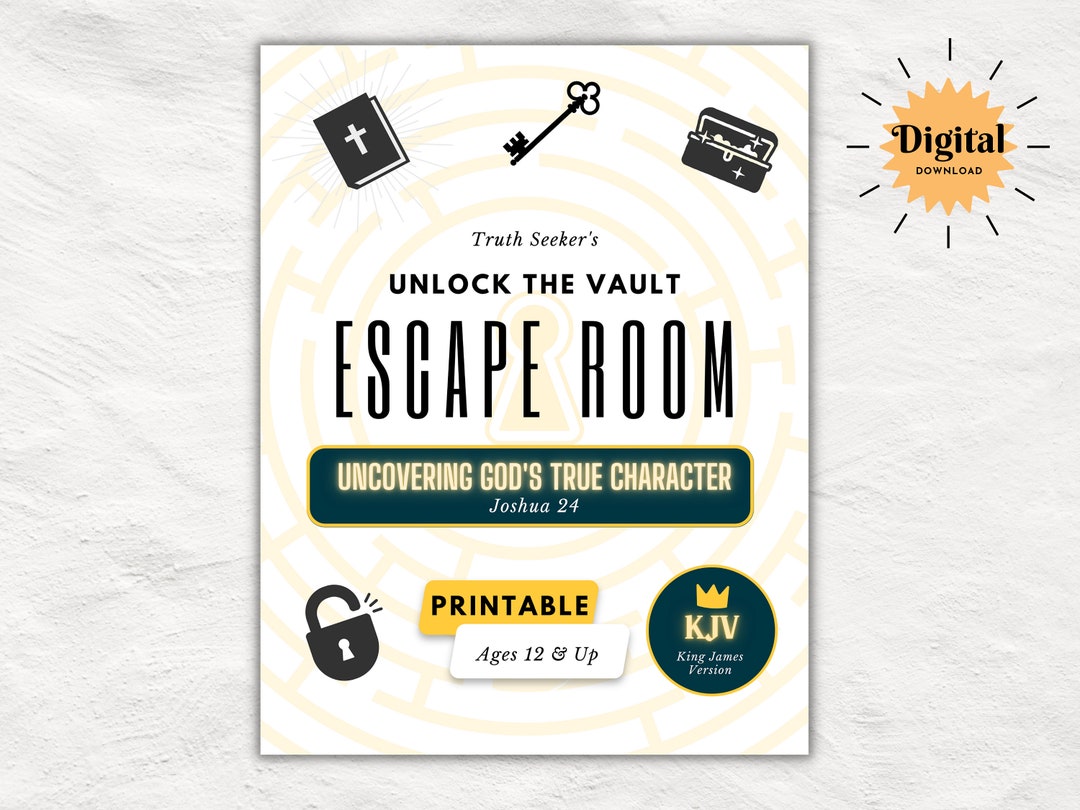 KJV Bible Study Escape Room Quest | Joshua 24 | Interactive Bible Study ...