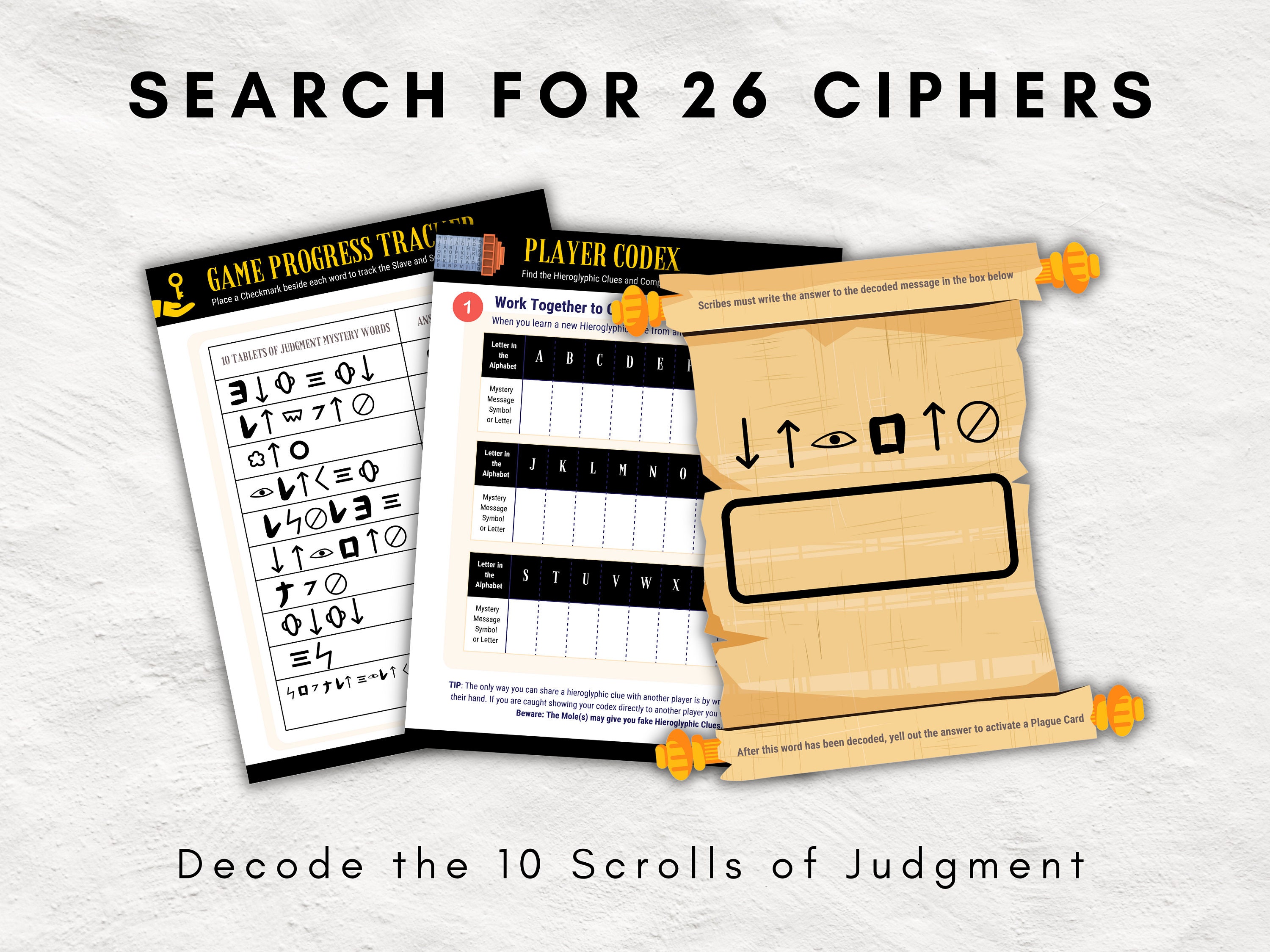 The Mole Murder Mystery Game Pharaoh and the 10 Plagues Children and ...