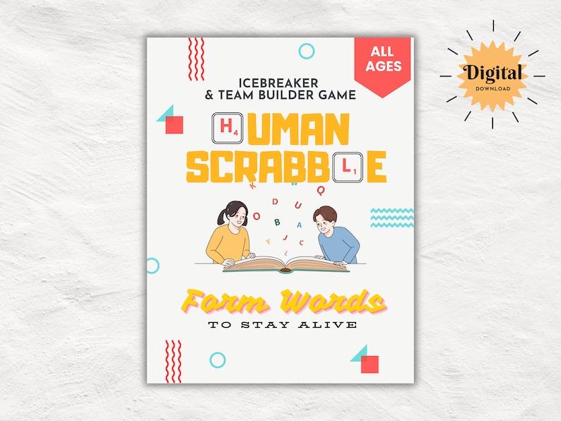 Human Scrabble Icebreaker & Teambuilder Game | Classroom | Youth Group ...