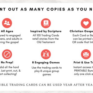 100 Printable Bible Trading Cards | Guardians of God's Word | Old ...