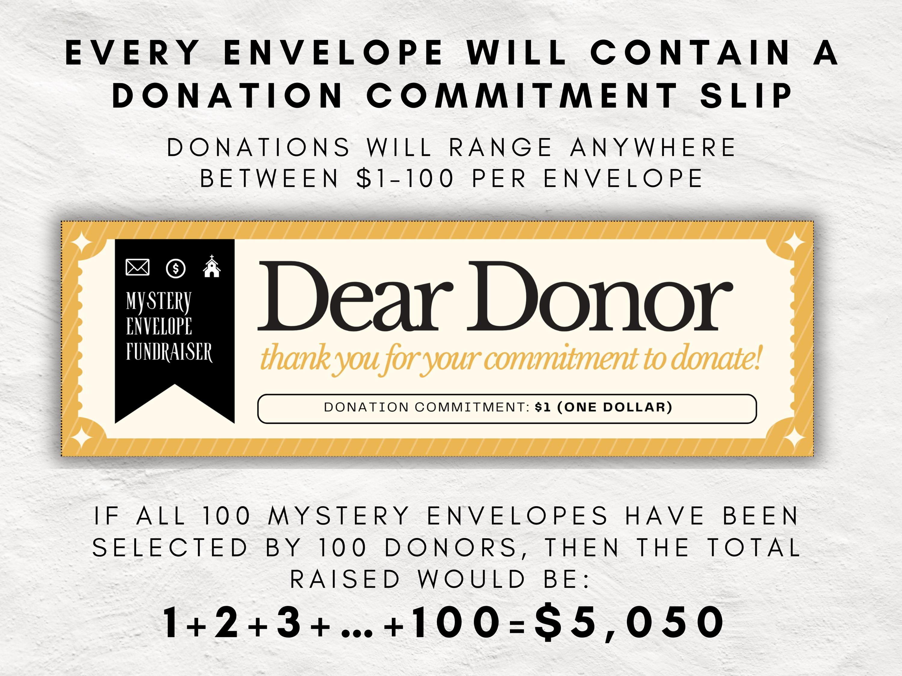 Mystery Envelope Fundraiser Printable Kit | Ultimate Church Fundraiser ...