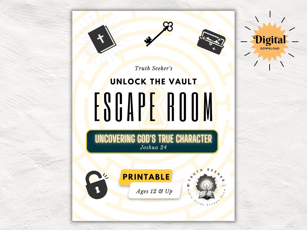 Bible Study Escape Room Quest | Joshua 24 | Interactive Bible Study ...