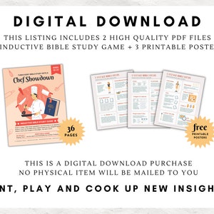 Inductive Bible Study Game for Teens and Adults | Chef Showdown | Cook ...