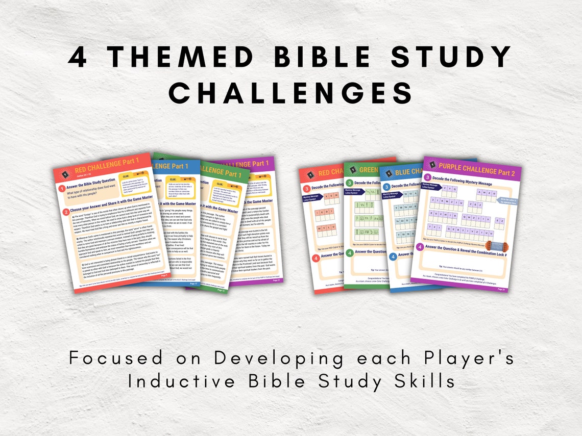 Bible Study Escape Room Quest Joshua 24 Interactive Bible - Etsy