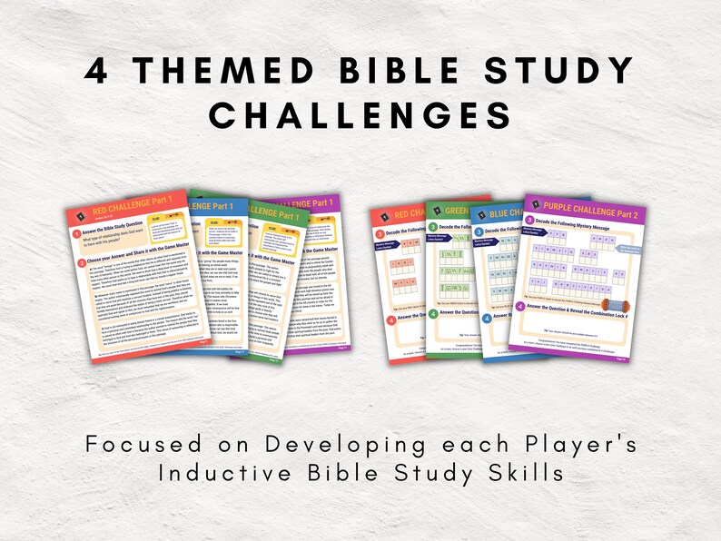 Bible Study Escape Room Quest | Joshua 24 | Interactive Bible Study ...