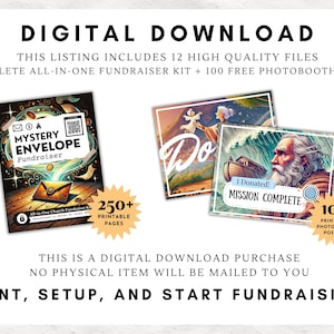 Mystery Envelope Fundraiser Printable Kit | Ultimate Church Fundraiser ...