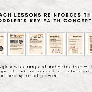 10 Toddler Sunday School Lessons Bundle | Preschool Key Faith Concepts ...
