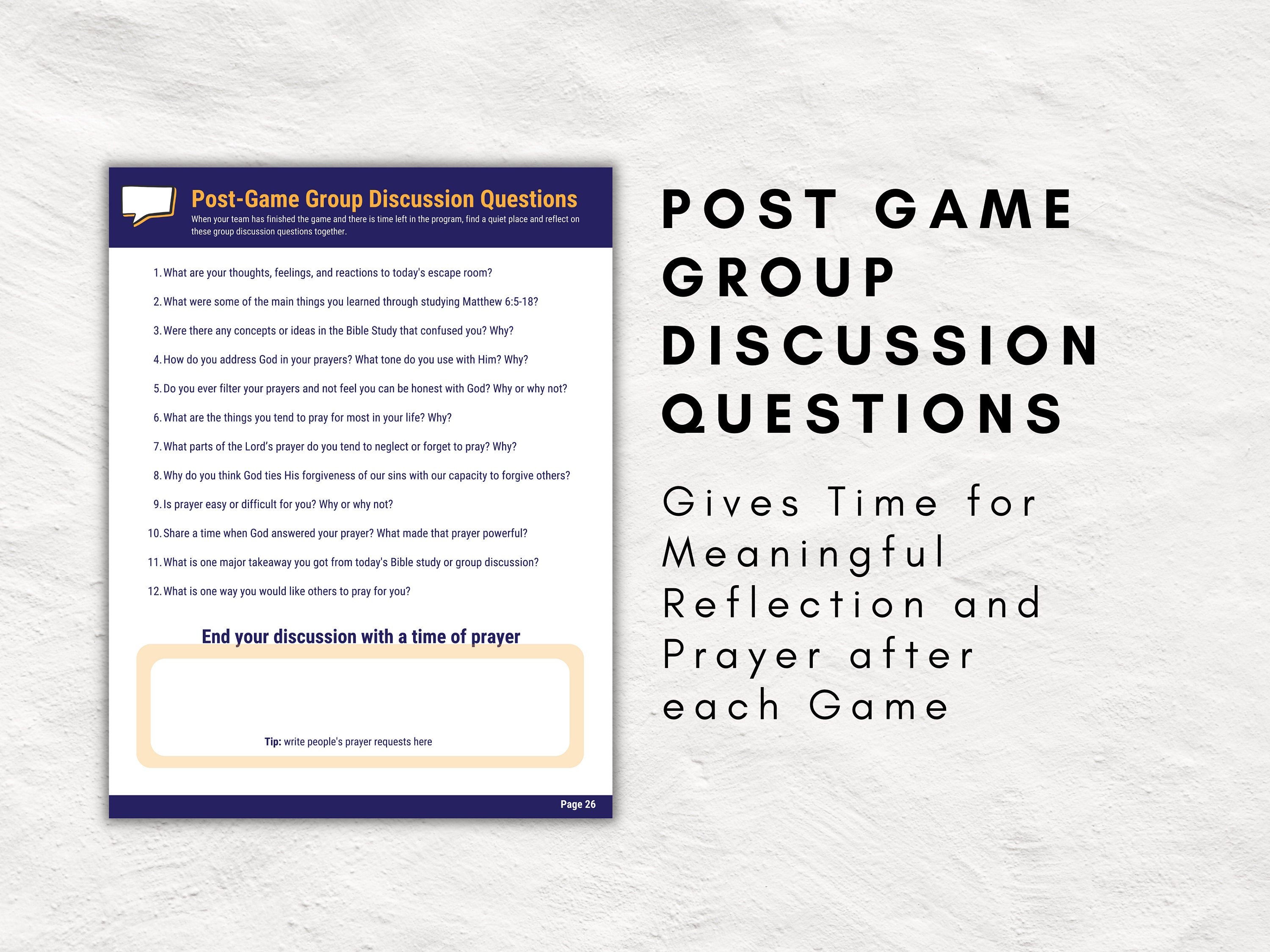 Unlocking the Lord's Prayer | Bible Study Escape Room Kit for Teens ...