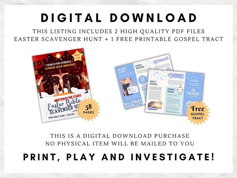Easter Scavenger Hunt Game & Lesson for Children and Teens ...