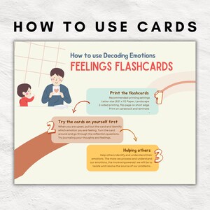 Printable Emotions Flash Cards | Learn the Feelings | Therapy Journal ...