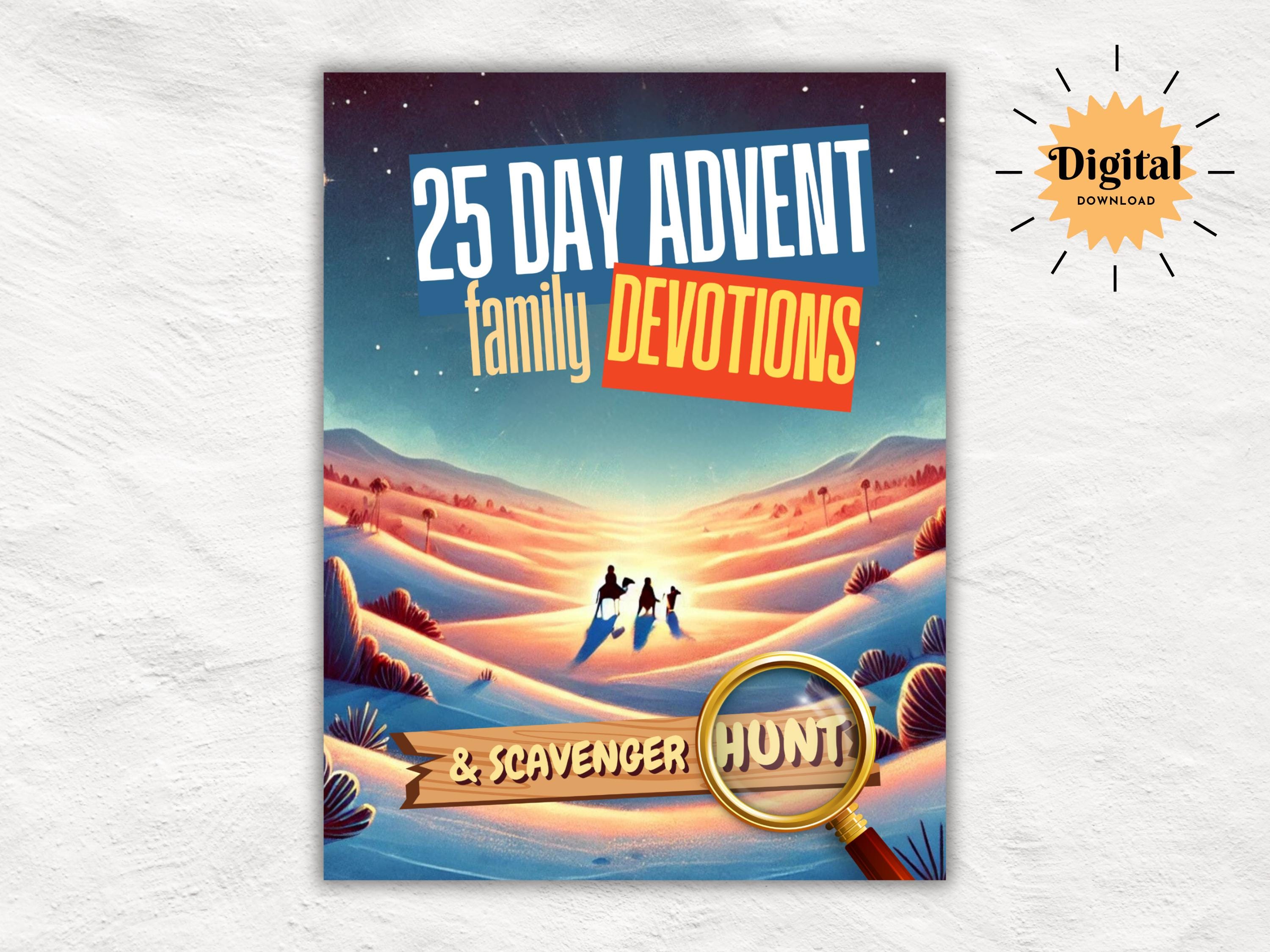 25-day Christian Advent Devotional Kit | Family Christmas Countdown ...