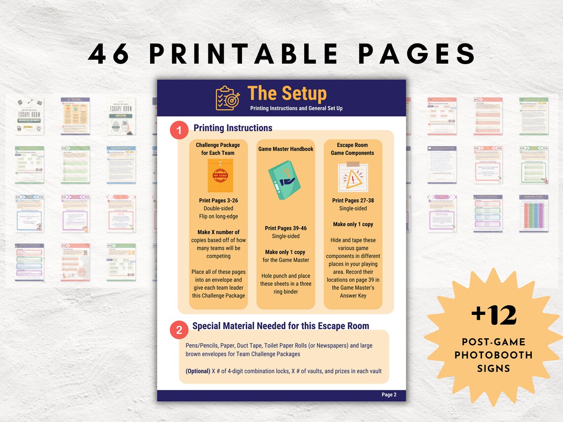 Bible Study Escape Room Quest Joshua 24 Interactive Bible - Etsy