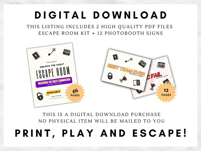 Bible Study Escape Room Quest Matthew 28 Unlocking the Great Commission ...