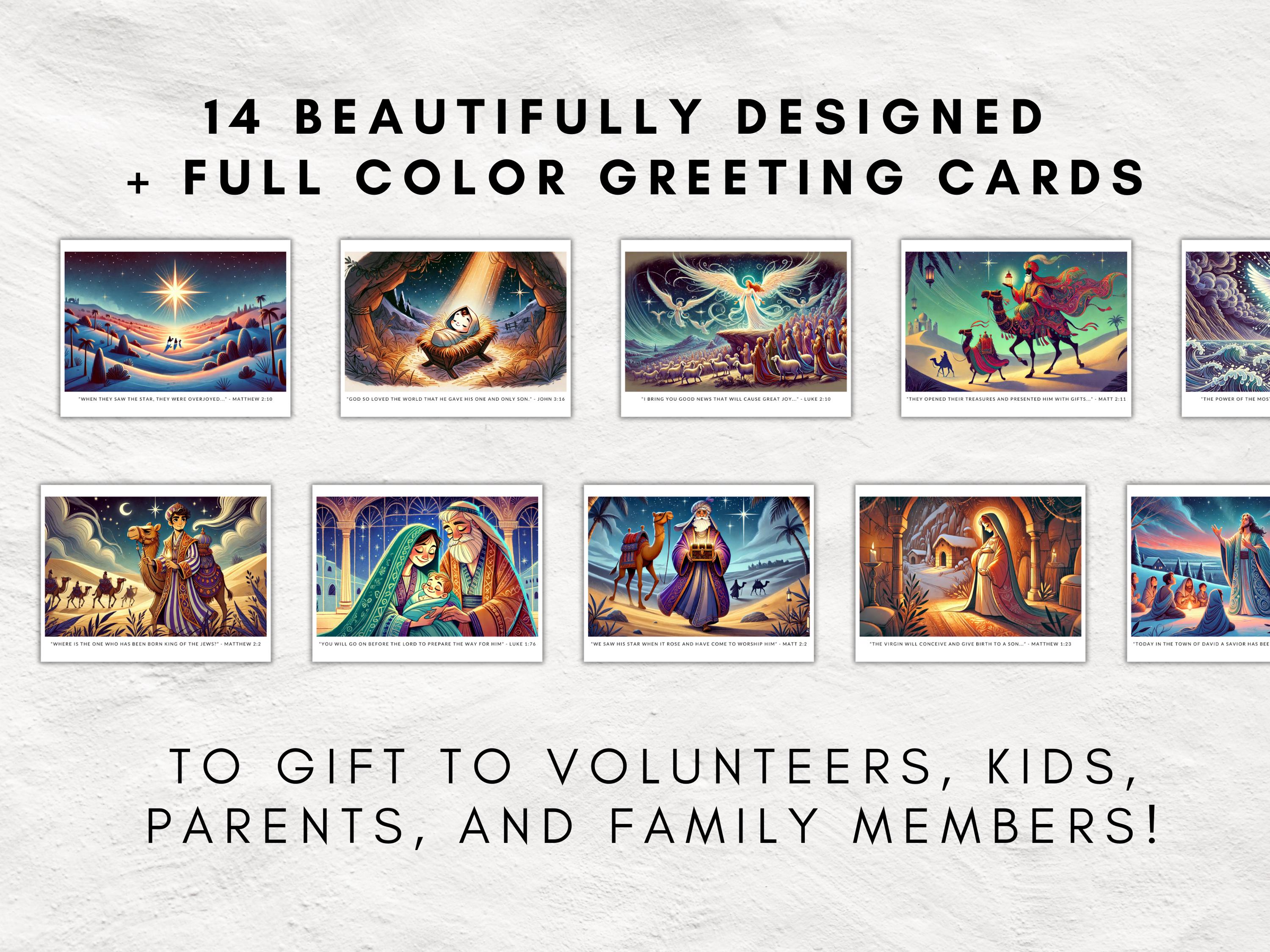 Christmas Christian Coloring Bundle | 8-page Coloring Comic Book | 44 ...