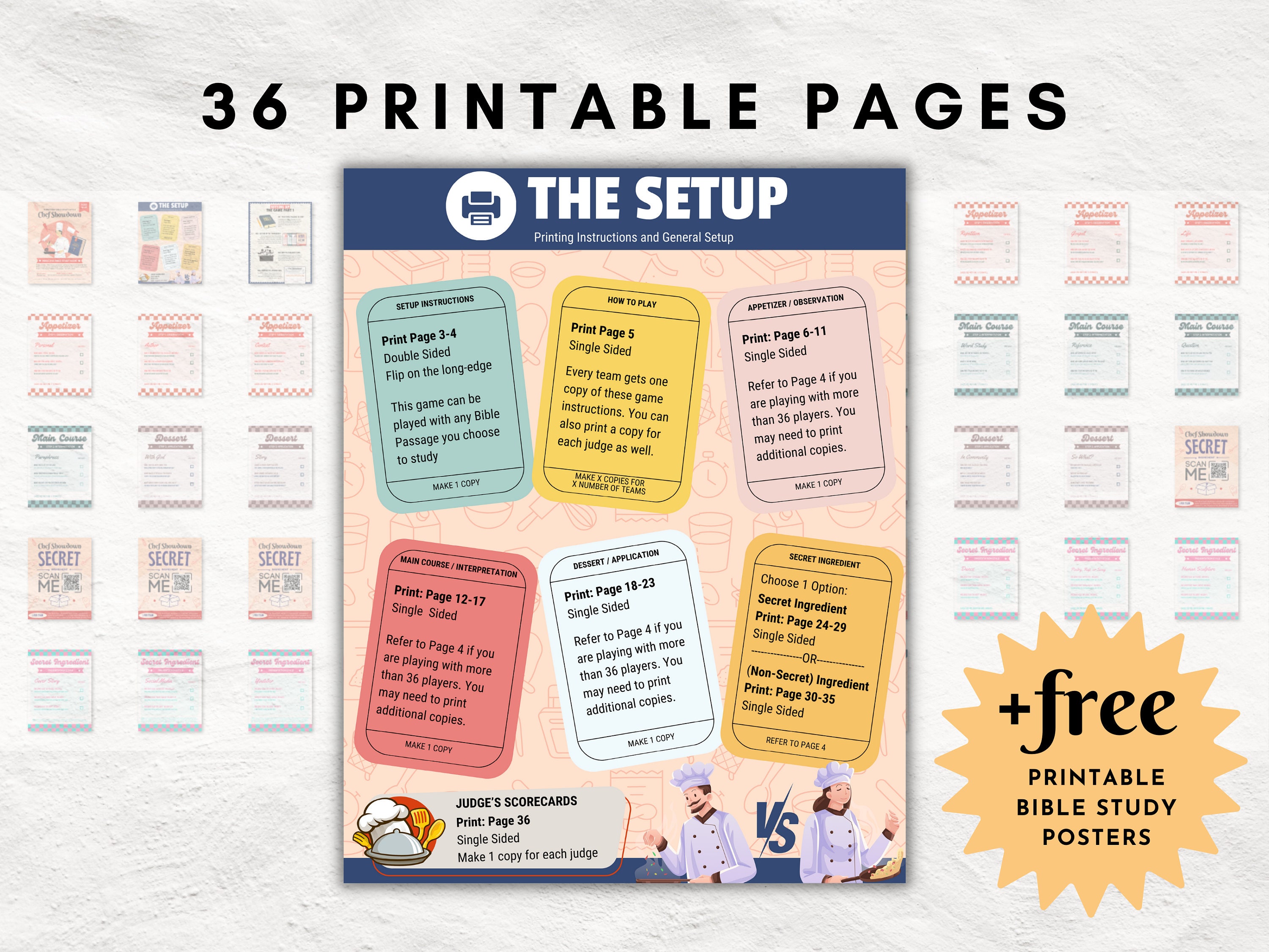 Inductive Bible Study Game for Teens and Adults Chef Showdown Cook up ...