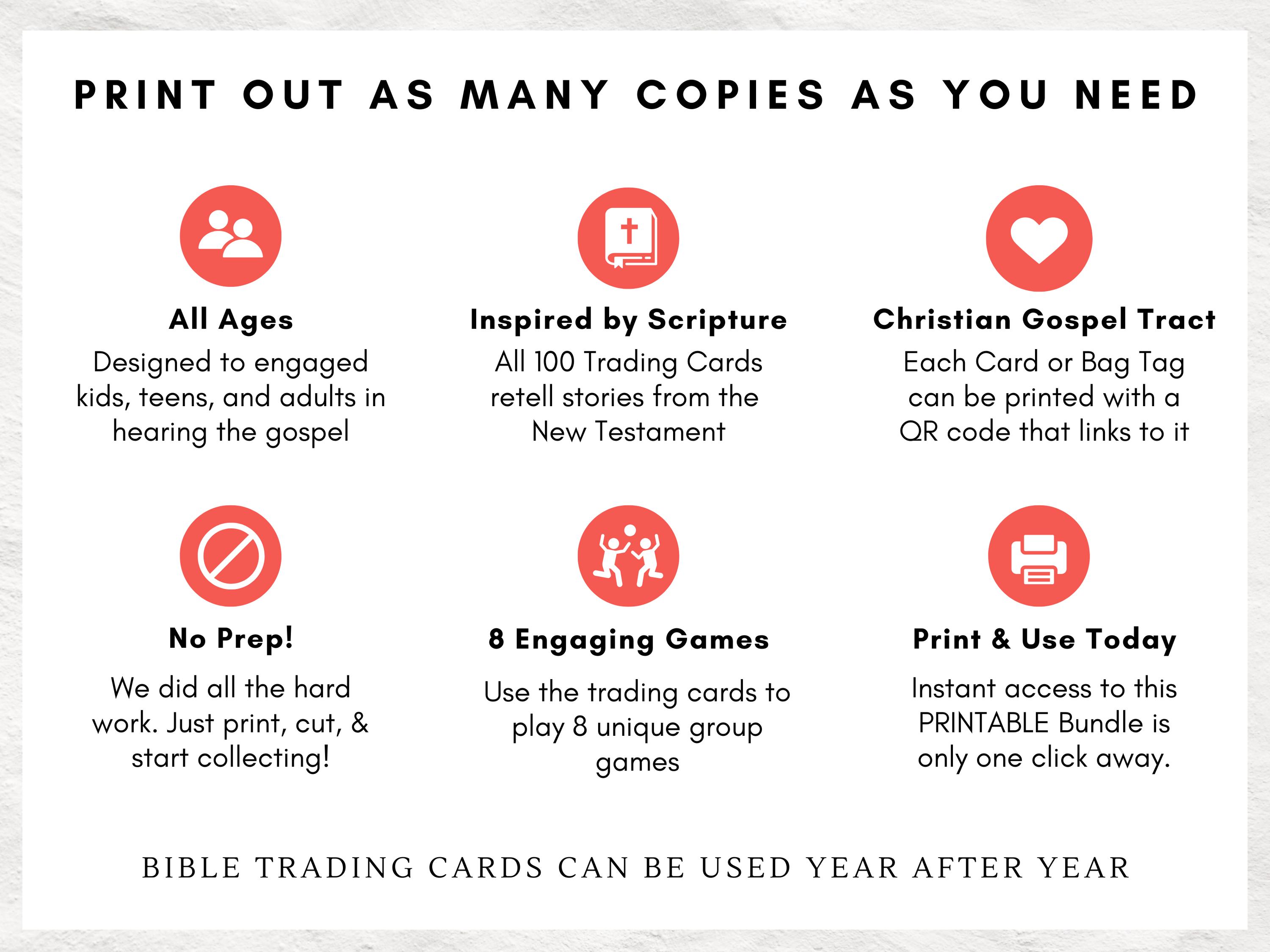 100 Printable Bible Trading Cards | Guardians of God's Word | New ...