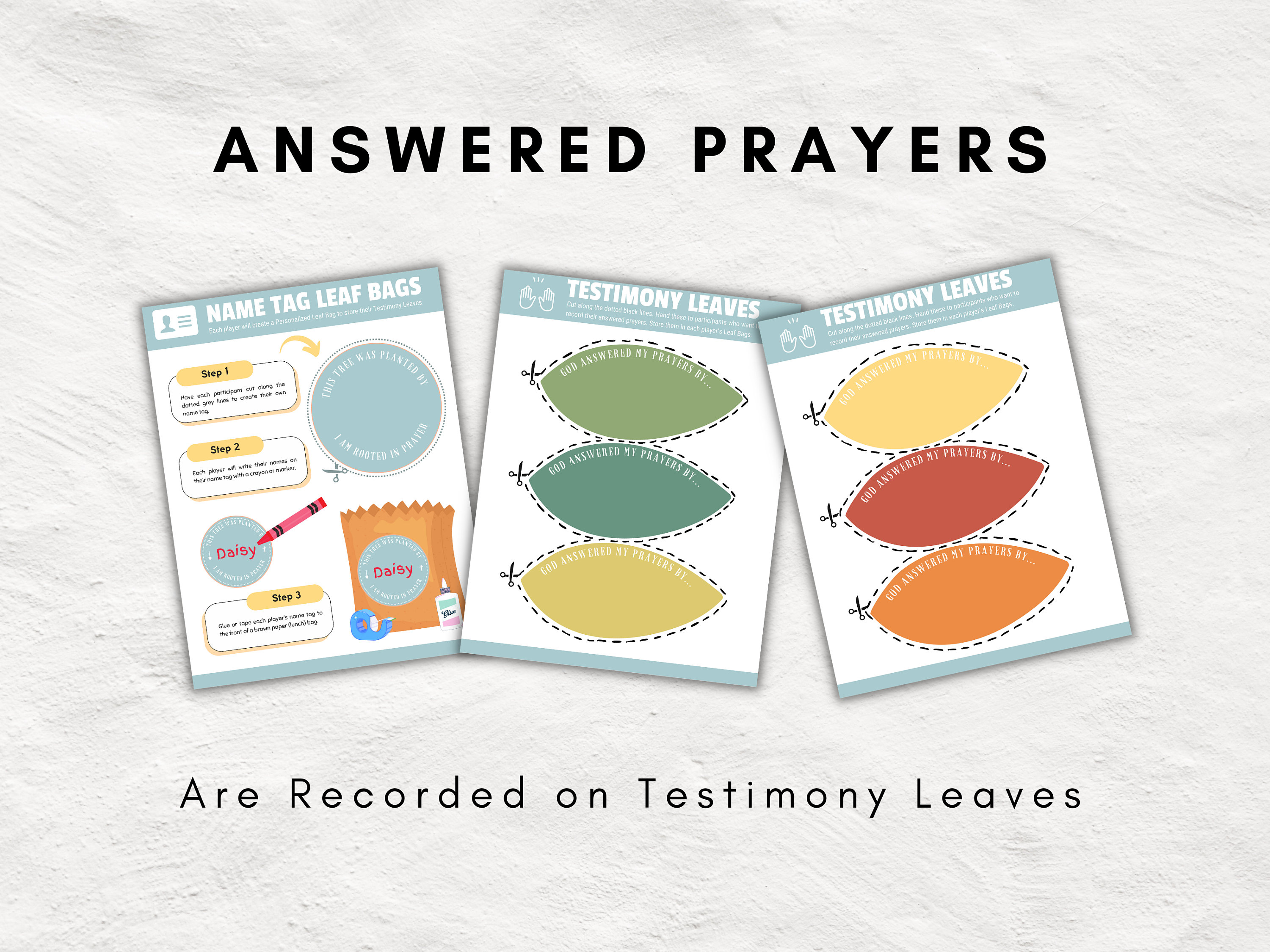 Prayer Tree: Christian Prayer Prompt Cards Inspired by Psalms Printable ...