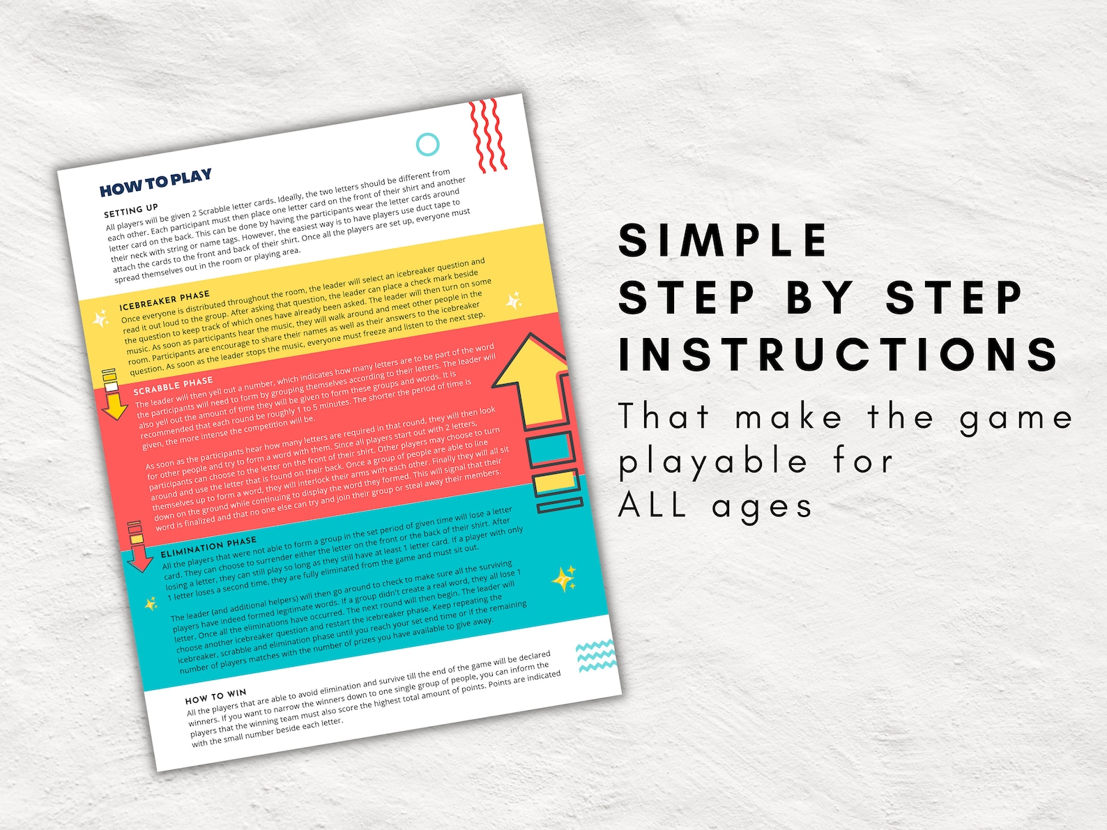 Human Scrabble Icebreaker & Teambuilder Game | Classroom | Youth Group ...