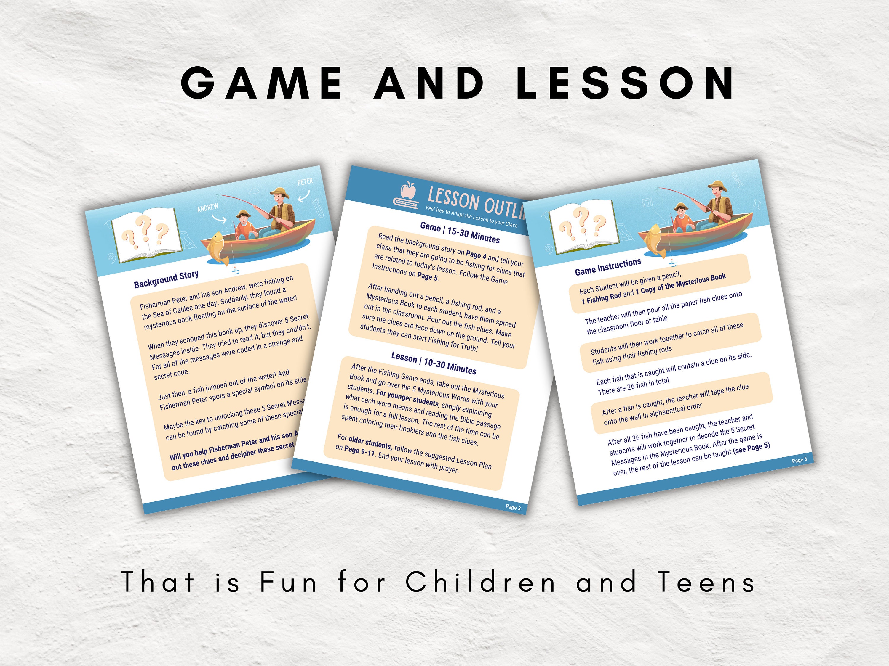 Fishing for Truth Children and Youth Sunday School 5 Steps of Salvation ...