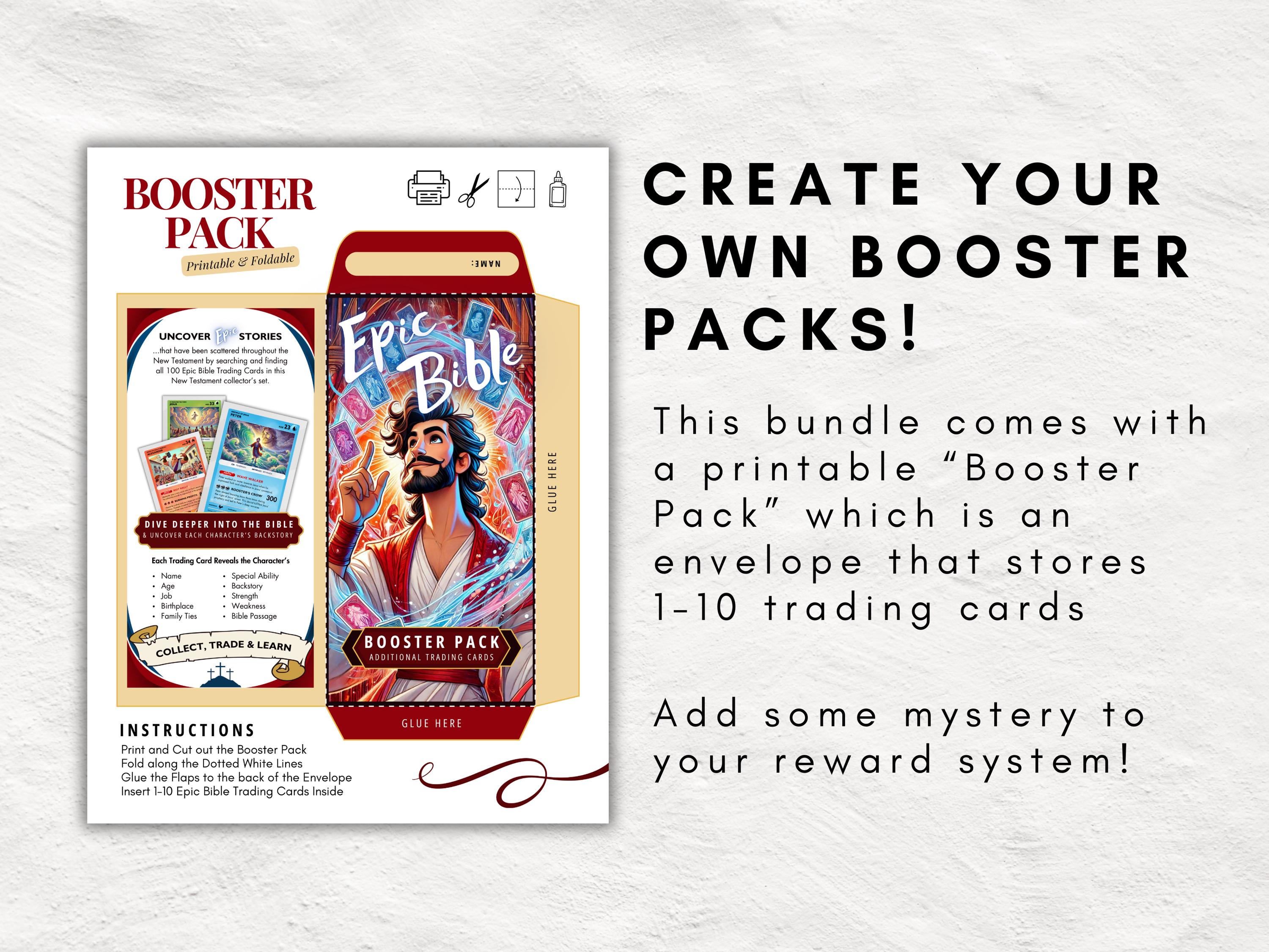 100 Printable Bible Trading Cards | New Testament Character Collection ...