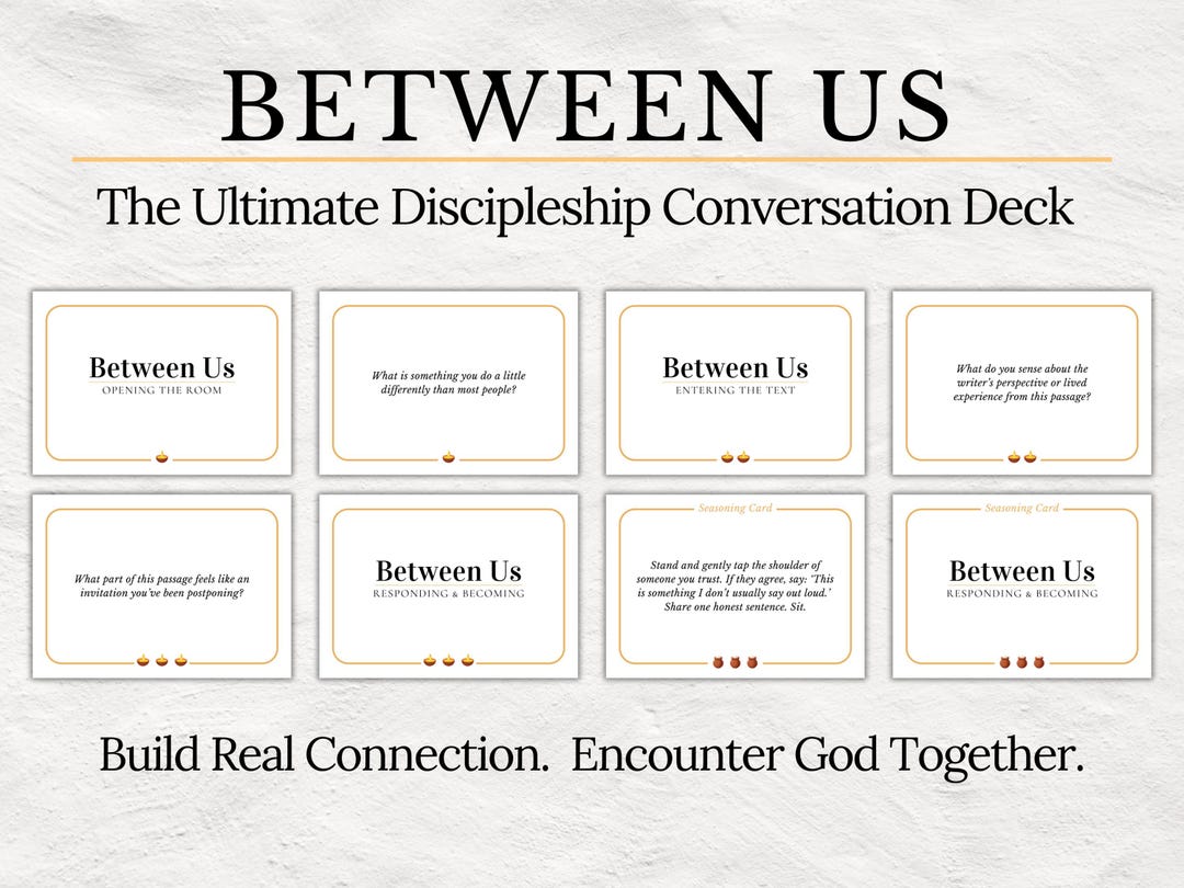 Discipleship Conversation Cards • Printable Bible Study Tool • Family ...