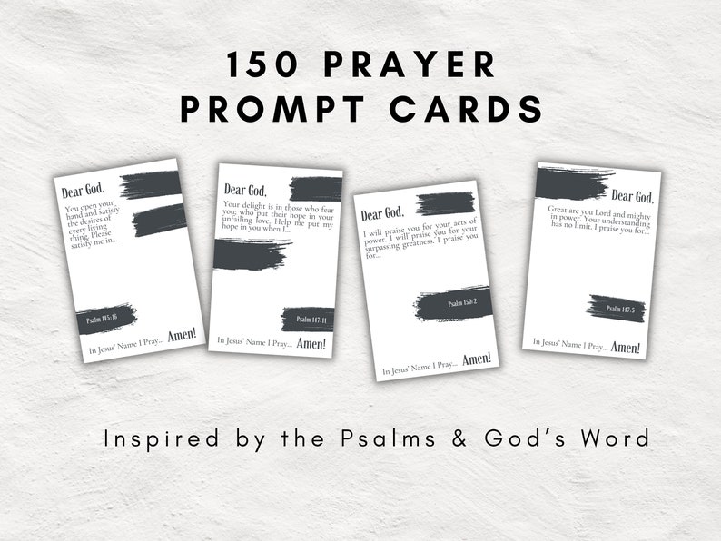 Prayer Tree: Christian Prayer Prompt Cards Inspired by Psalms ...