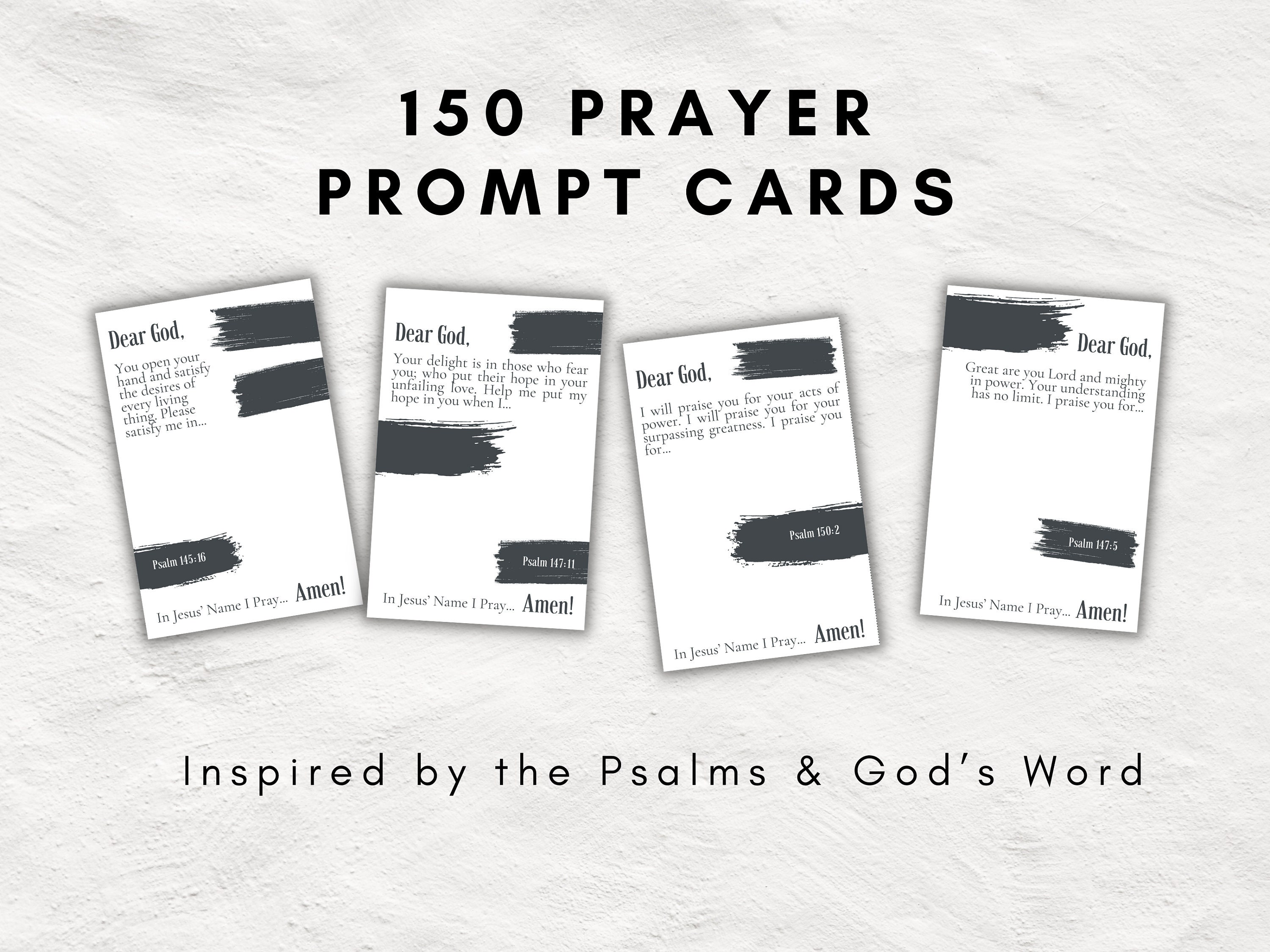 Prayer Tree: Christian Prayer Prompt Cards Inspired by Psalms ...