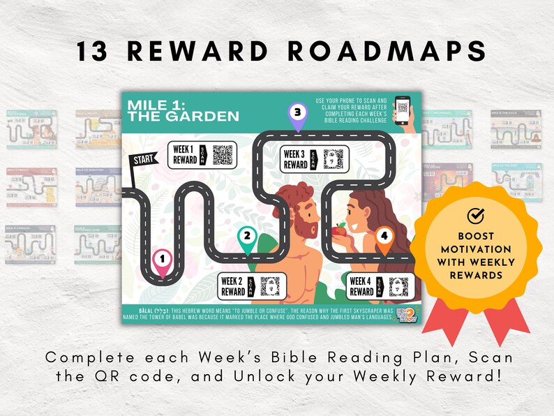 52 Week Bible Reading Plan and Planner | Read the Bible in 1 Year ...