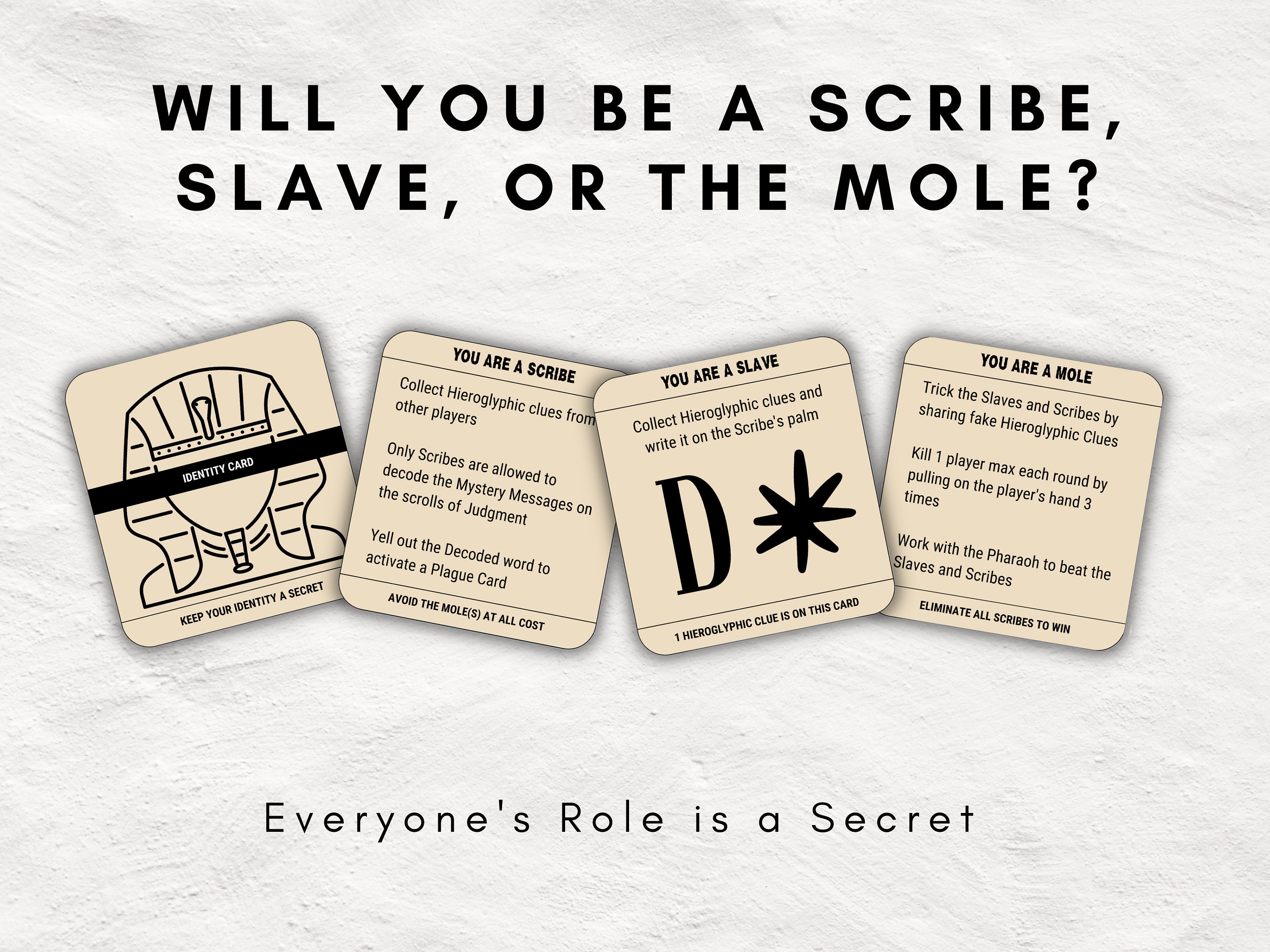 The Mole Murder Mystery Game Pharaoh and the 10 Plagues Children and ...