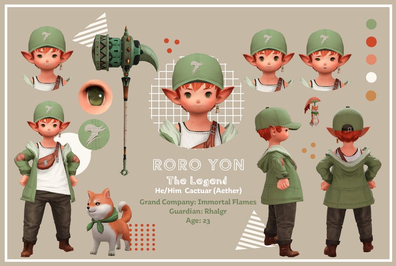 FFXIV Character Reference Sheet - Etsy Australia FFXIV Character Reference Sheet - Etsy Australia