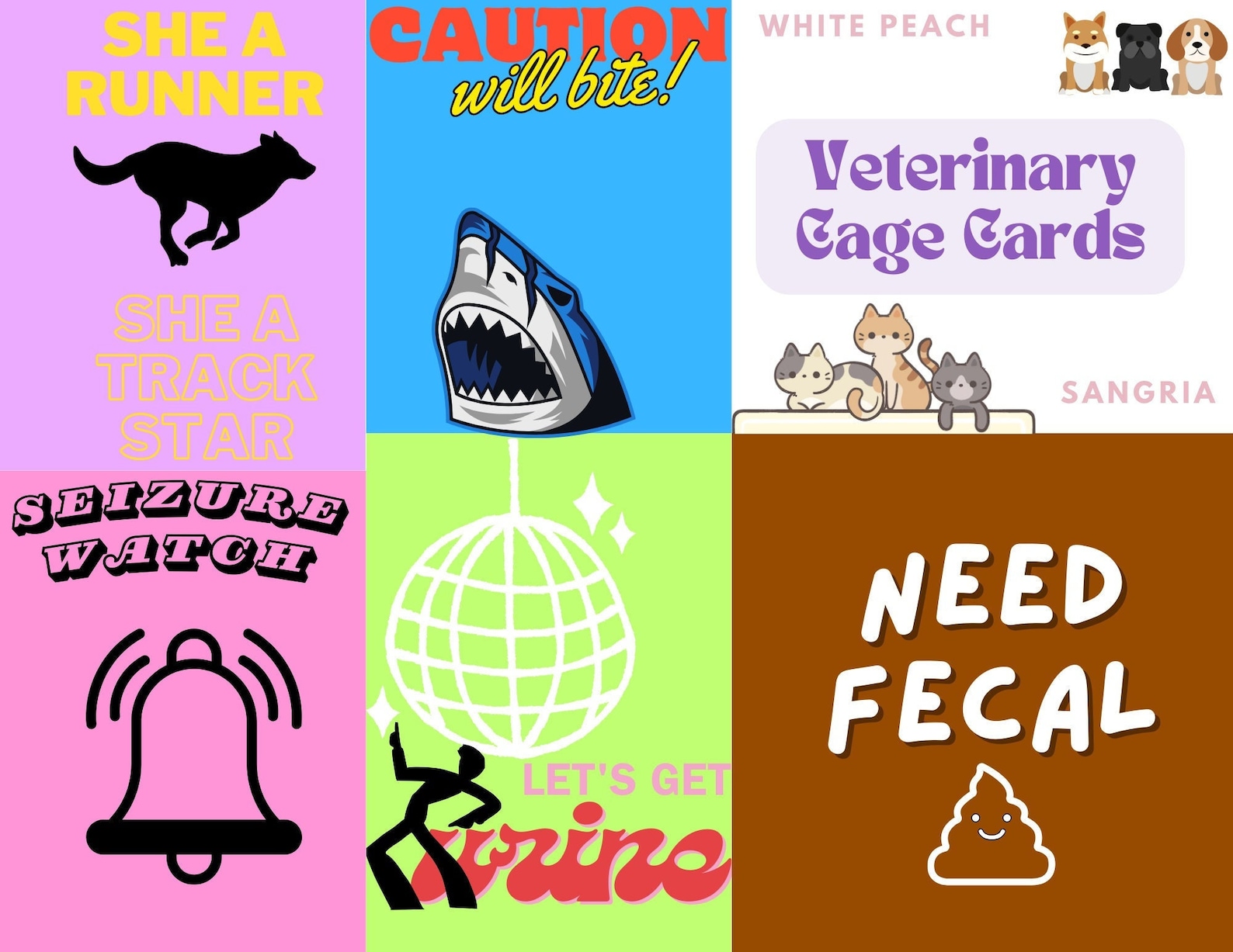 Veterinary Clinic Funny Cage Cards - Etsy