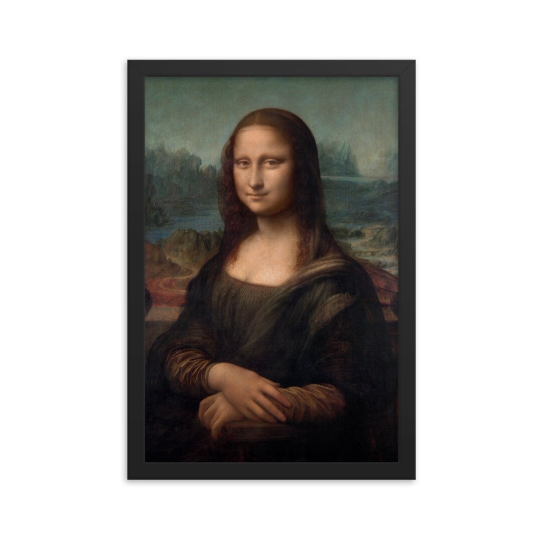 Mona Lisa Framed Poster - Etsy