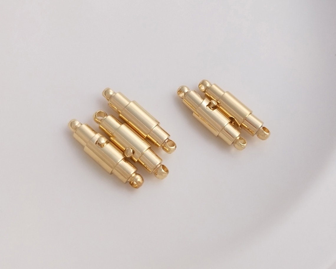 8PCS 14k Gold Filled Magnet Toggle Clasp, Clasp Set, Large Clasp , Easy ...