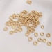 100PCS 14k Gold Filled Textured Closed Loop Jump Rings Brass Jump Rings ...