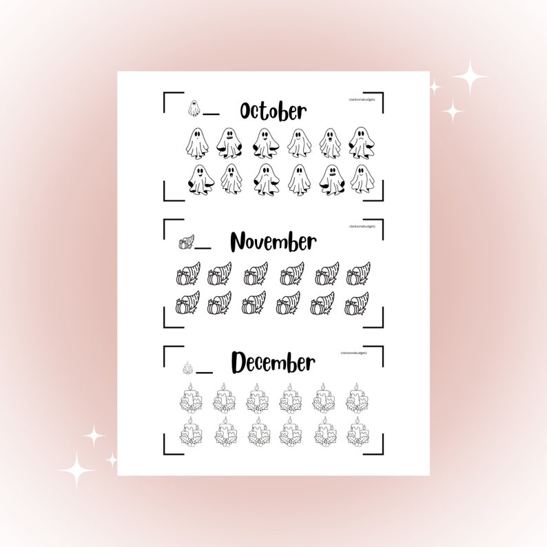 Printable Mini Saving Challenge Bundle 12 Month Savings - Etsy