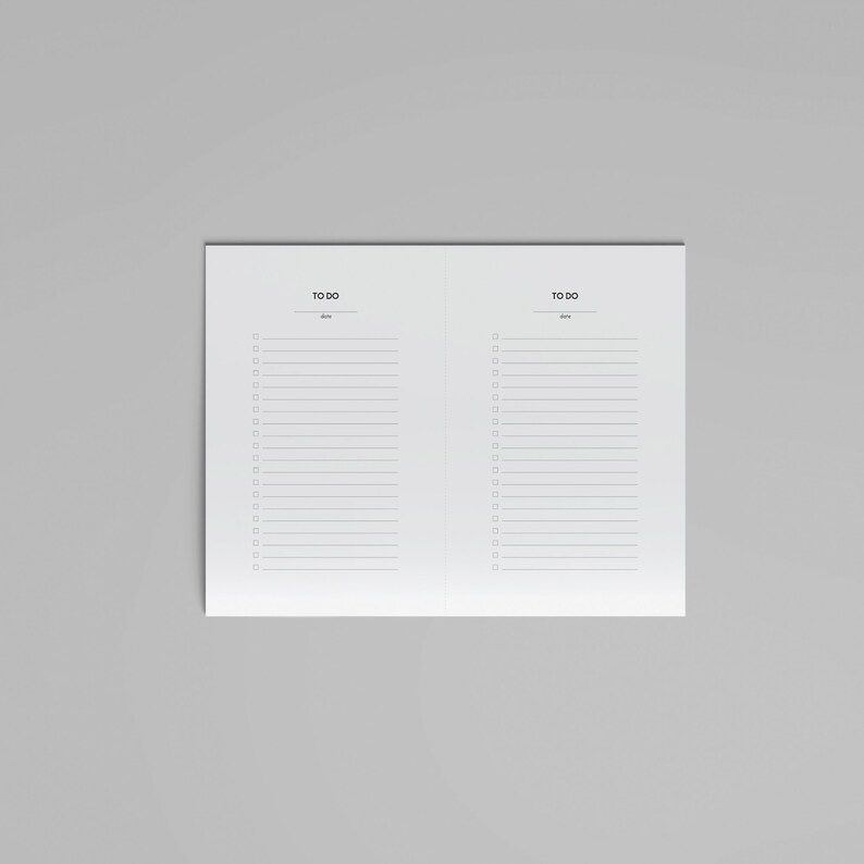 Simple Printable Daily to Do List - 20 Tasks, 2 Day - Etsy