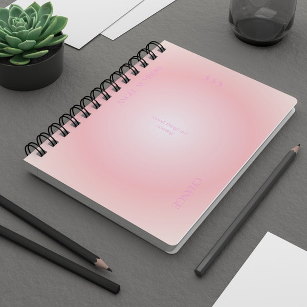 Aesthetic Pink Notebook - Etsy