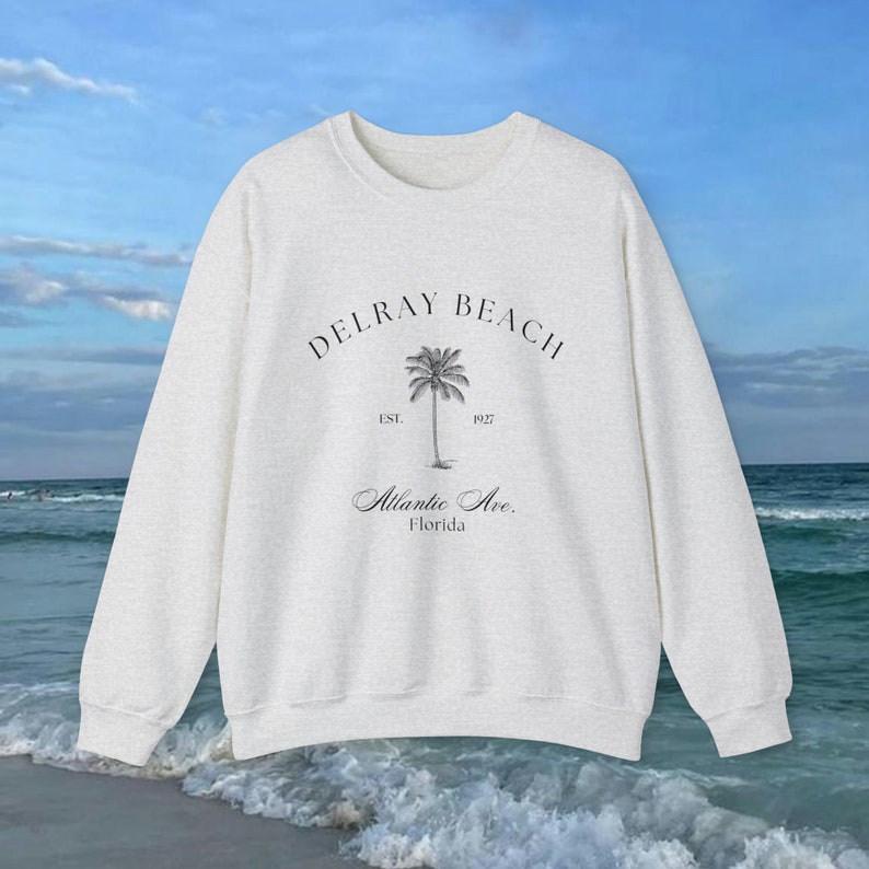 Delray Beach Sweatshirt, Custom Florida Beach Shirt, Customize Beach ...