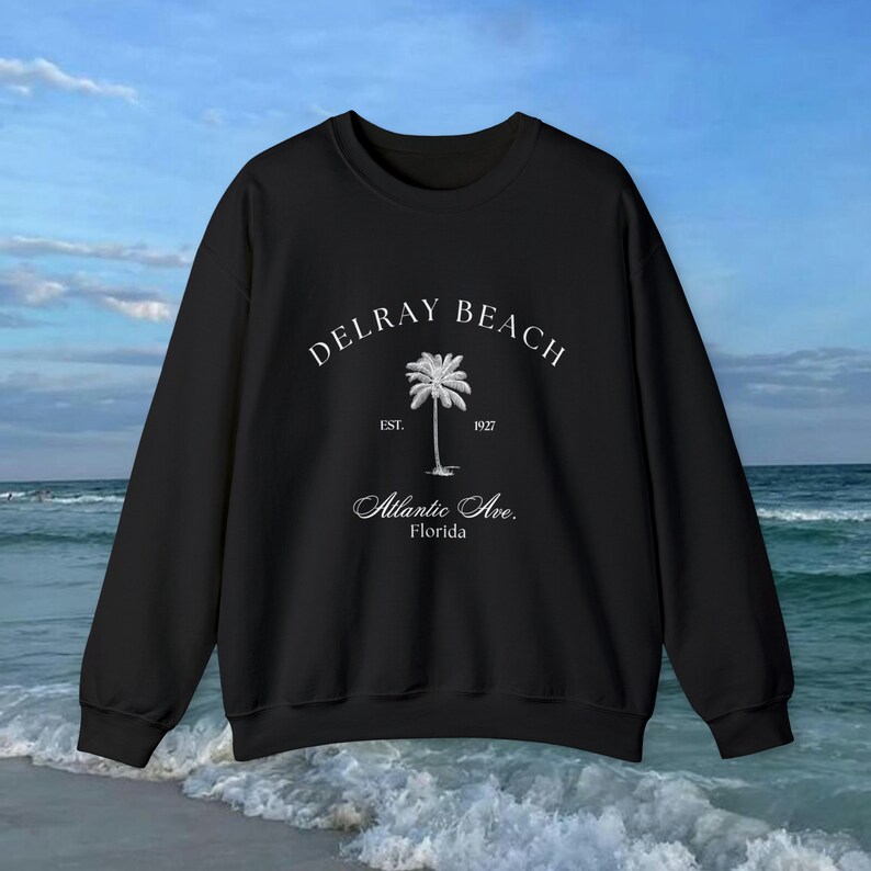 Delray Beach Sweatshirt, Custom Florida Beach Shirt, Customize Beach ...