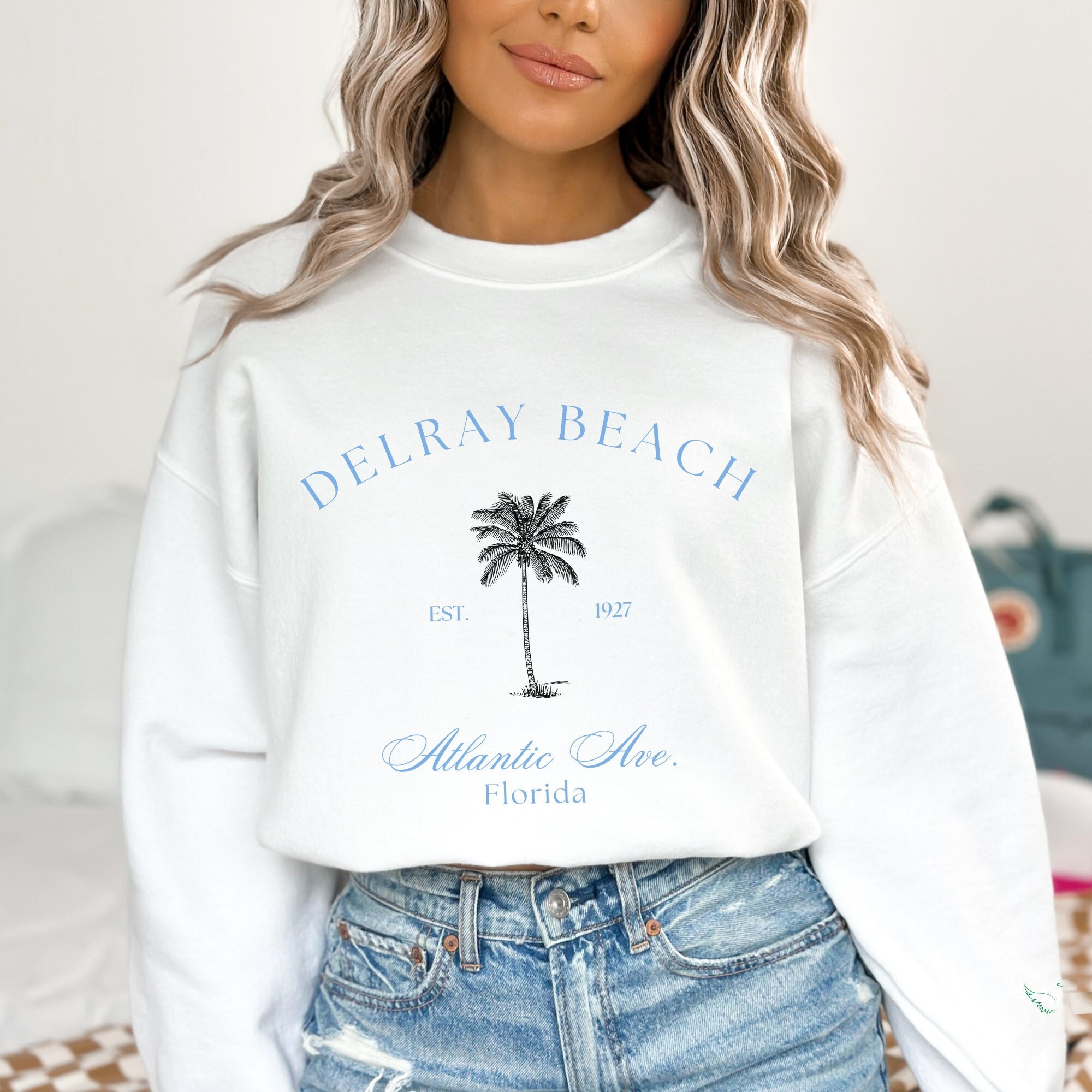 Delray Beach Sweatshirt, Custom Florida Beach Shirt, Customize Beach ...