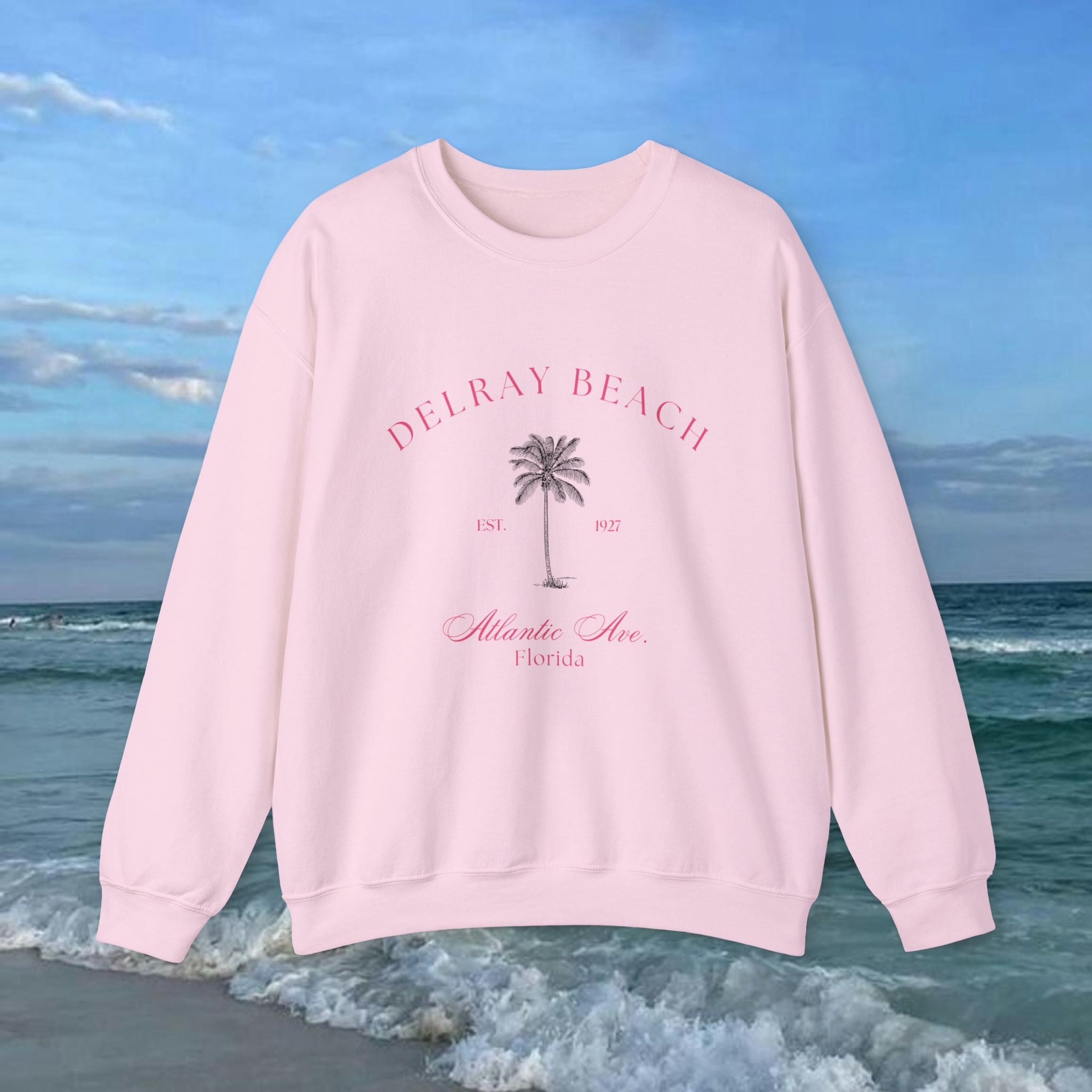 Delray Beach Sweatshirt, Custom Florida Beach Shirt, Customize Beach ...